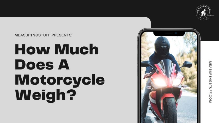 How Much Does A Motorcycle Weigh? (11 Examples) – Measuring Stuff