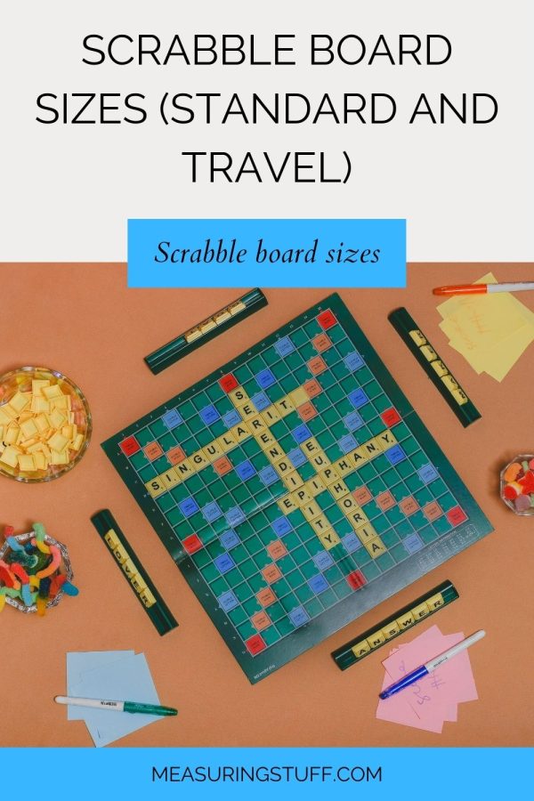 Scrabble Board Sizes (Standard And Travel) – Measuring Stuff